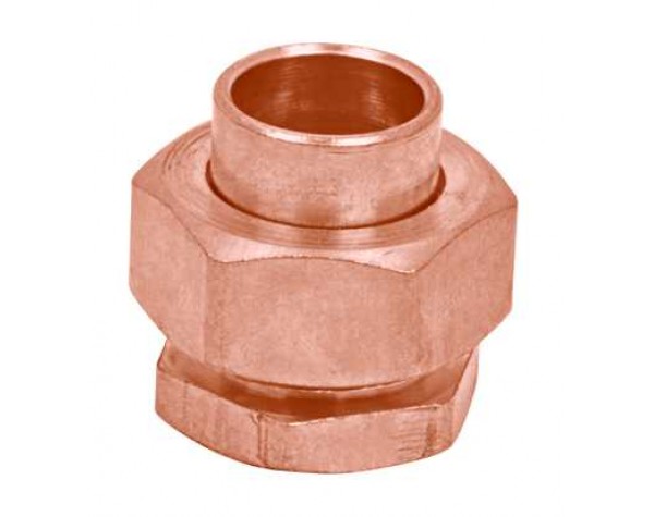 Tuerca unión, cobre a rosca externa, 1/2'